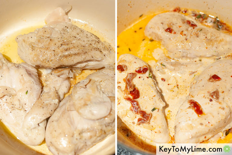 Marry Me Chicken {Creamy Sun Dried Tomato Chicken} - Key To My Lime