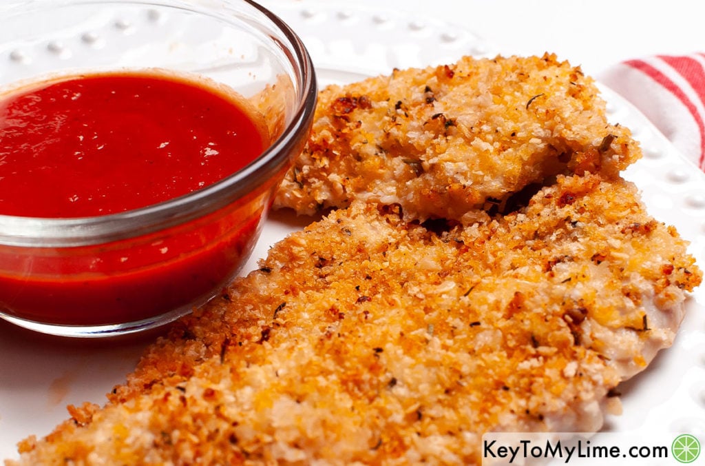 EASY & CRISPY Baked Panko Chicken - Key To My Lime