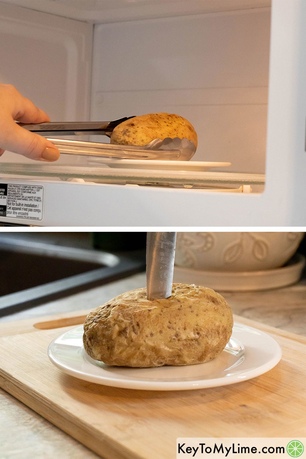 Microwave Baked Potato {How To Microwave a Baked Potato VIDEO} - Key To ...