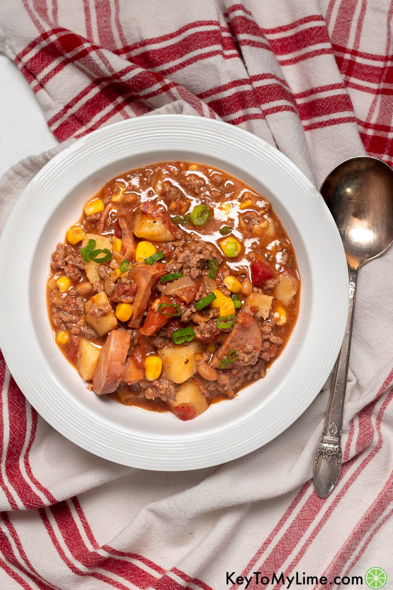 BEST Cowboy Stew {Texas Cowboy Stew with VIDEO} - Key To My Lime