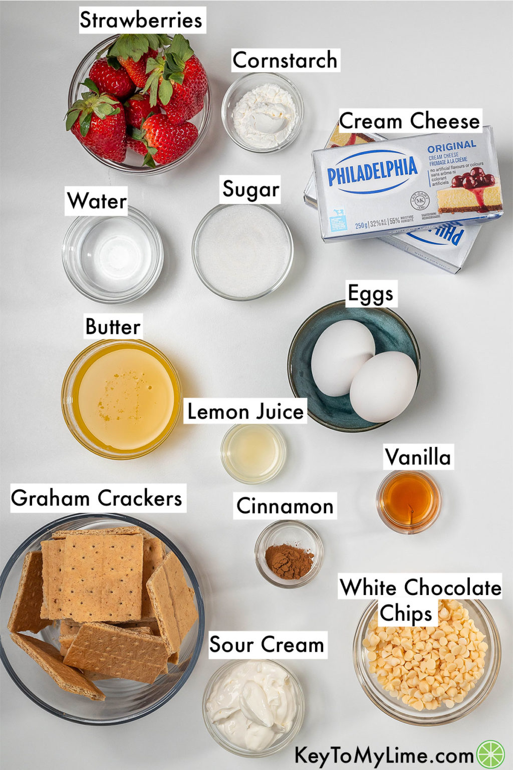 BEST Philadelphia Cheesecake Bars {Snack Bars VIDEO} - Key To My Lime