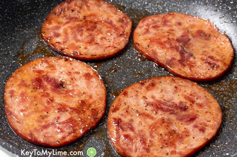 BEST Ham Steak Recipe with Brown Sugar Glaze {VIDEO} - Key To My Lime