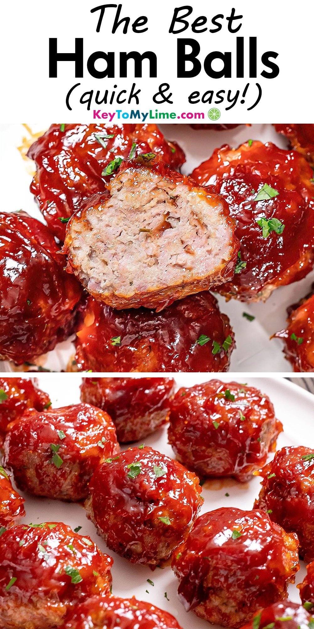 BEST Ham Balls {Easy Old Fashioned Recipe VIDEO} - Key To My Lime