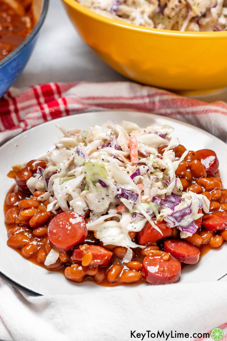 BEST Homemade Beanie Weenies {Quick and Easy Recipe VIDEO} - Key To My Lime