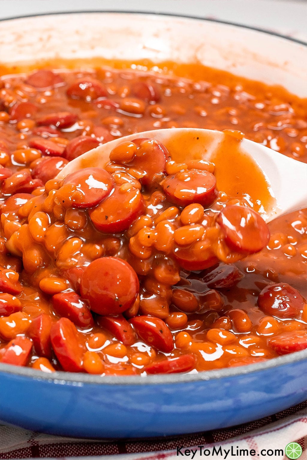 BEST Homemade Beanie Weenies {Quick and Easy Recipe VIDEO} - Key To My Lime