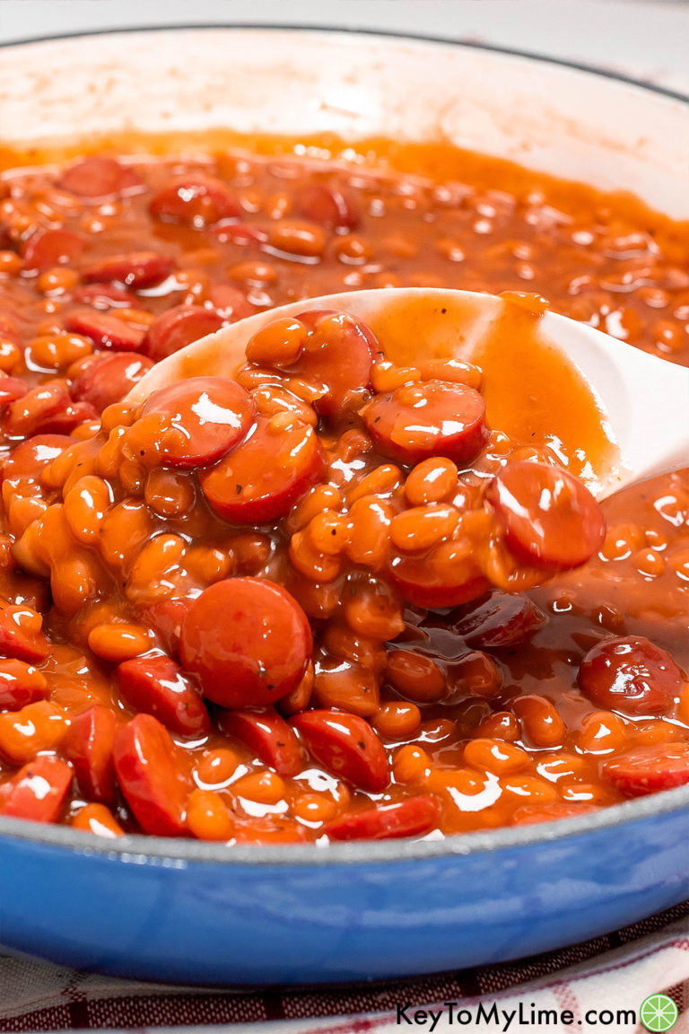 BEST Homemade Beanie Weenies {Quick and Easy Recipe VIDEO} - Key To My Lime