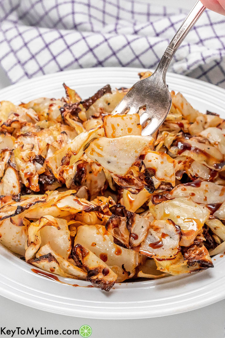 BEST Air Fryer Cabbage {with Crispy Edges and VIDEO} - Key To My Lime