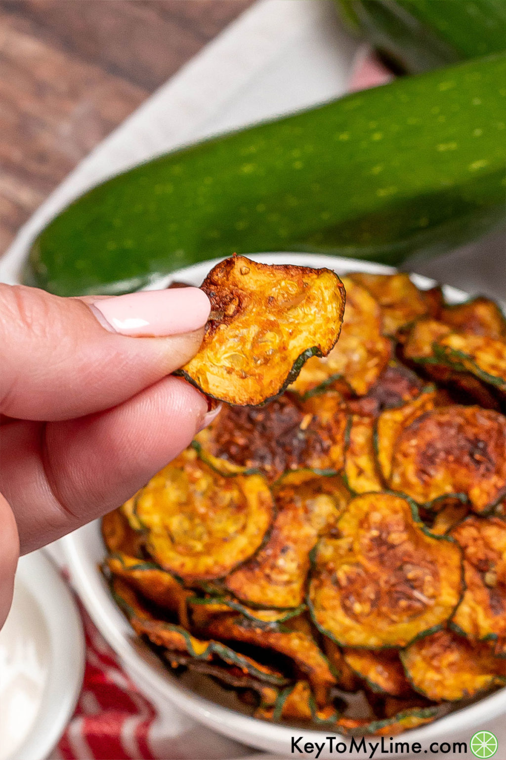CRISPY Zucchini Chips Recipe {Oven and Air Fryer Instructions VIDEO ...