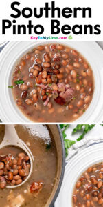 BEST Southern Pinto Beans {Ham Hock and Pinto Beans VIDEO} - Key To My Lime