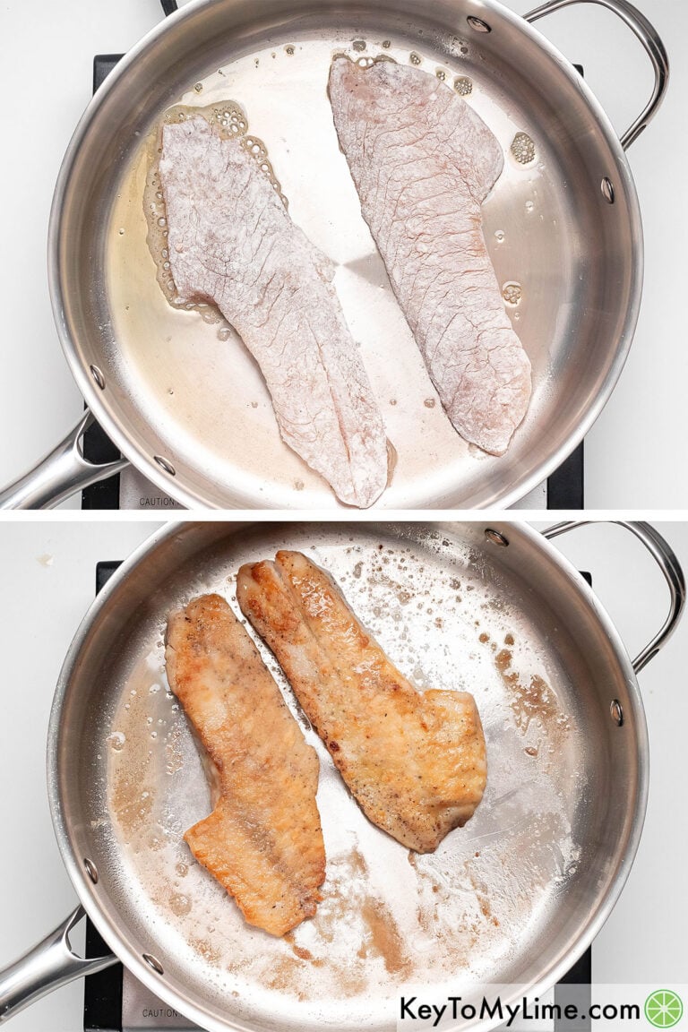 Pan-Seared Rockfish {with Lemon Butter Sauce VIDEO} - Key To My Lime