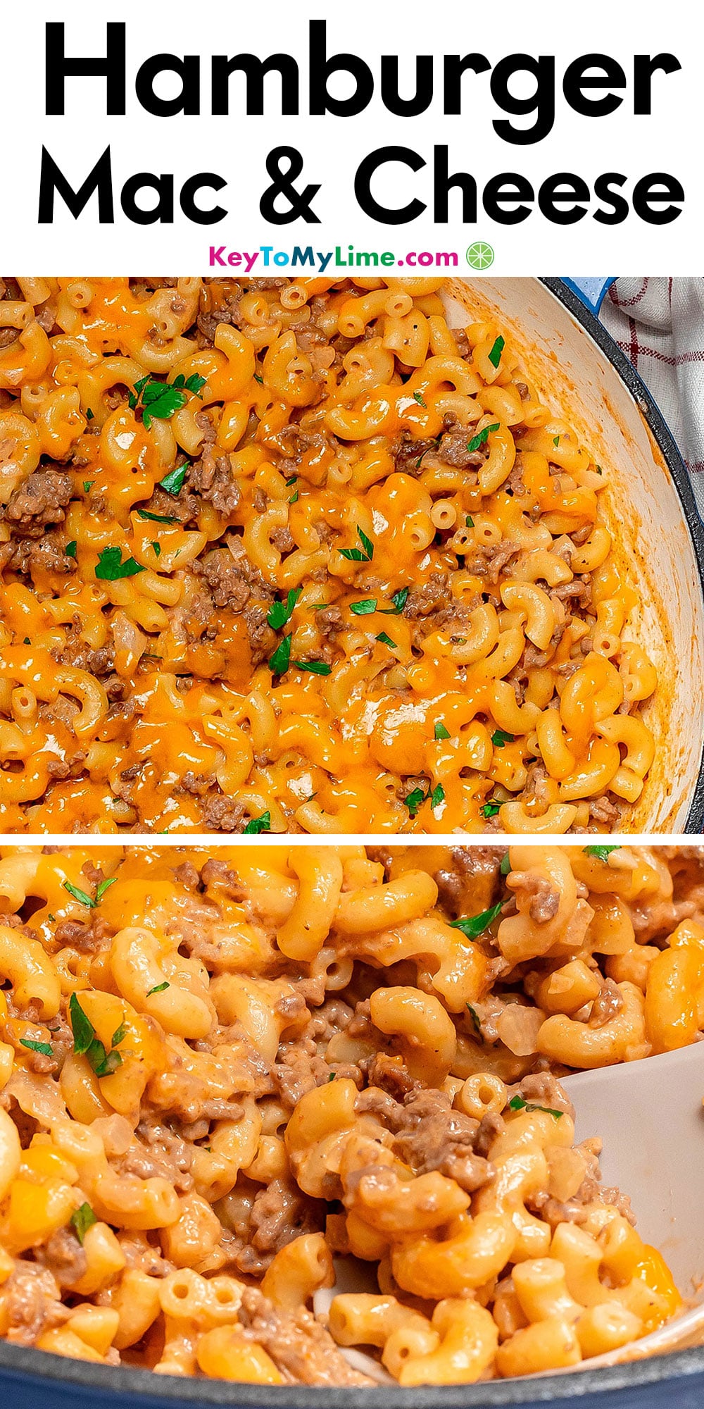 BEST Hamburger Mac and Cheese {Cheeseburger Macaroni VIDEO} - Key To My ...